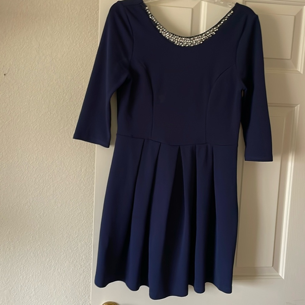 Francesca Navy Blue Cocktail Dress - Gem